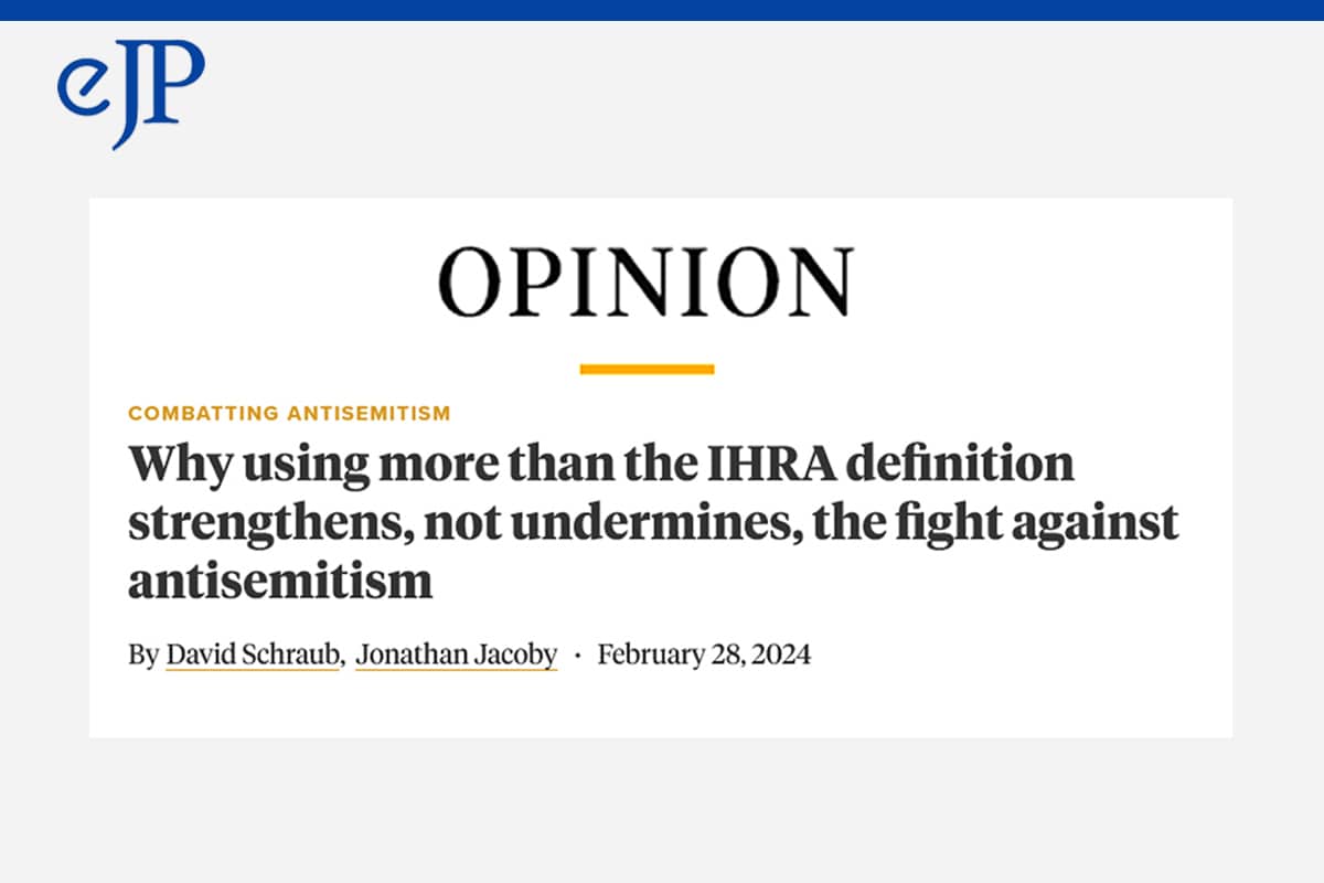 Why using more than the IHRA definition strengthens, not undermines ...